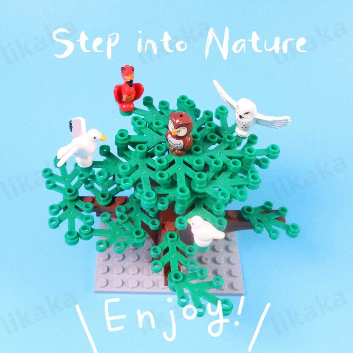 DHgate.com:Mini Building Blocks Raccoon & Bird Owl Model Set - DIY ...