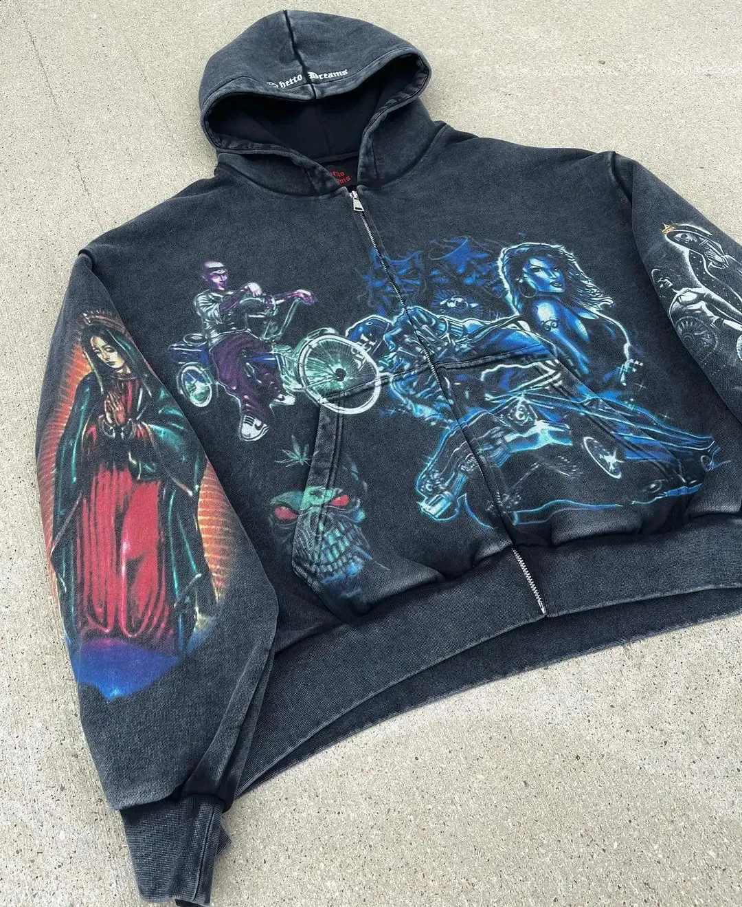 DHgate.com:Oversized Harajuku Zip-Up Hoodie - Streetwear DHgate.com:Oversized Harajuku Zip-Up Hoodie - Streetwear