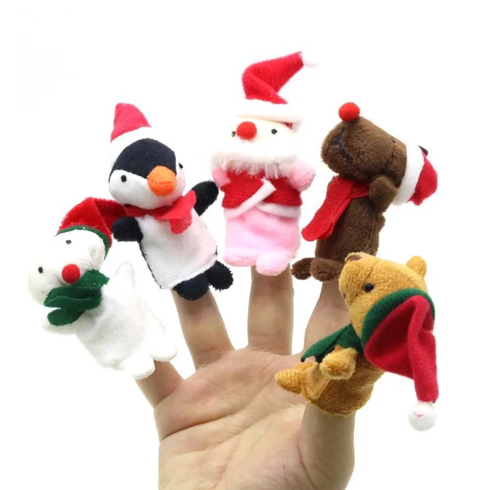 Cute Cartoon Finger Puppets Cloth Doll Set Educational Hand Cartoon ...