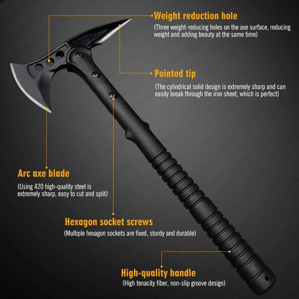 DHgate.com:Multi-Purpose Tactical Axe: Camping, Hunting, Survival Tool ...