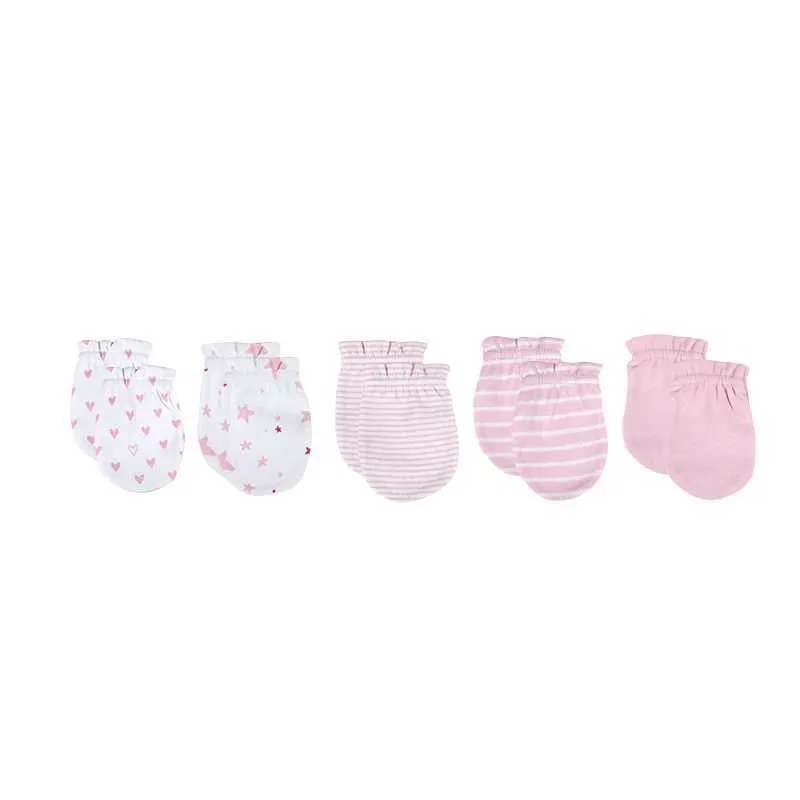 DHgate.com:5 Pairs Newborn Baby Scratch Mittens - Soft Cotton Gloves ...