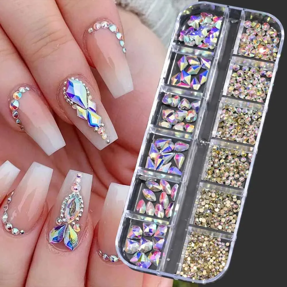 Easy Nail Designs With Rhinestones