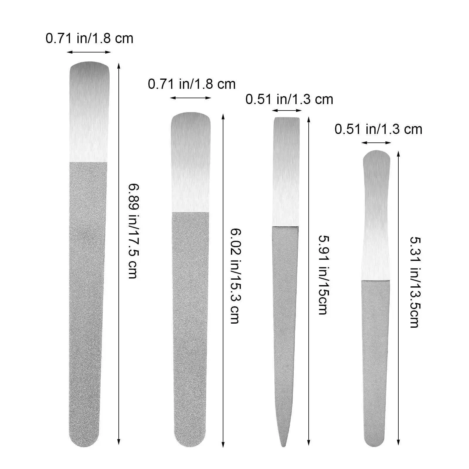 Metal Finger Nail File | Diamond Double Sided Nail File Board For ...