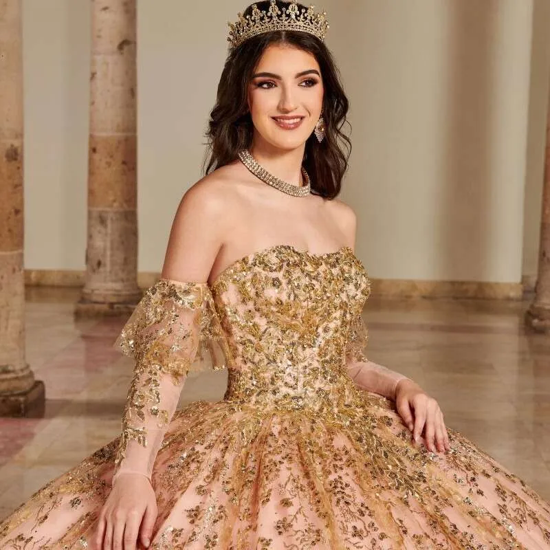 Vestido De Quinceanera De Vestir Rosa: Tul Rosa Fuerte Con Apliques De ...