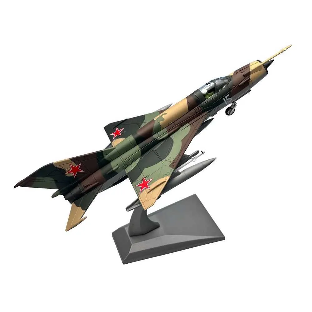 MiG 21 Fishbed Jet Fighter 1/72 Scale Die Cast Metal Aircraft Model For ...