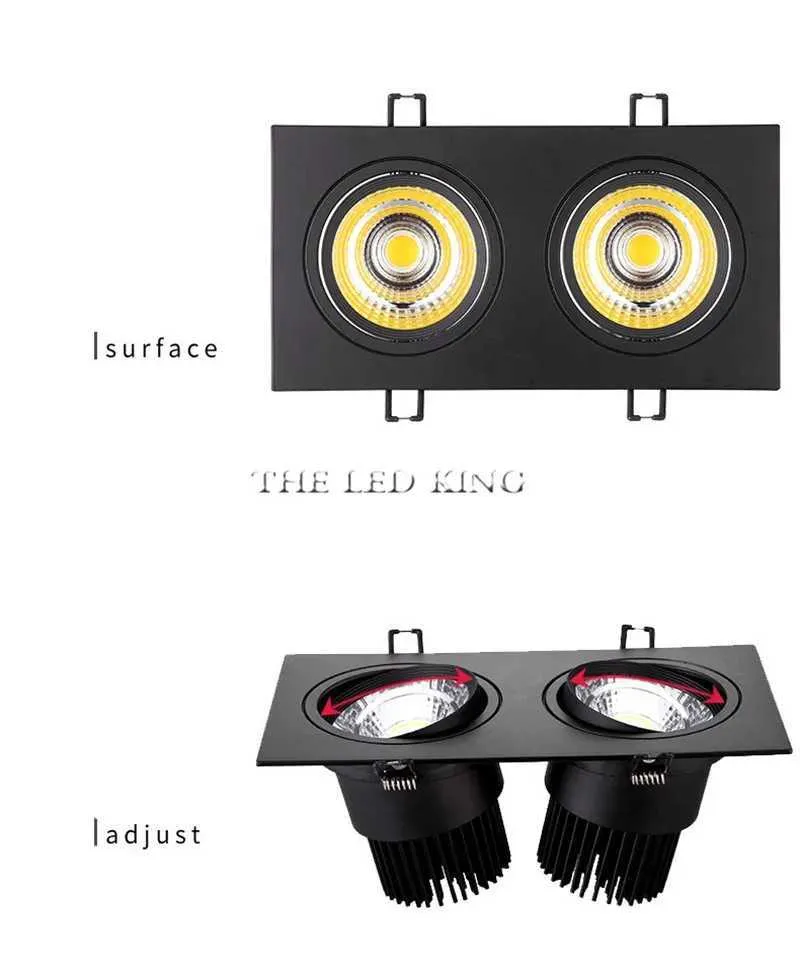 LED Spotlight Indoor Square Pendant Lighting: Dimmable LED Tube Light ...