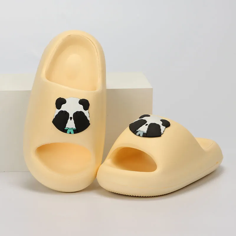 Rimocy Cartoon Panda Slides For Women Thick Bottom, Soft Platform, EVA ...