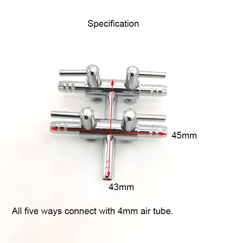 Wholesale Aquarium Air Pump 5 Way Stainless Steel Air Flow Control ...