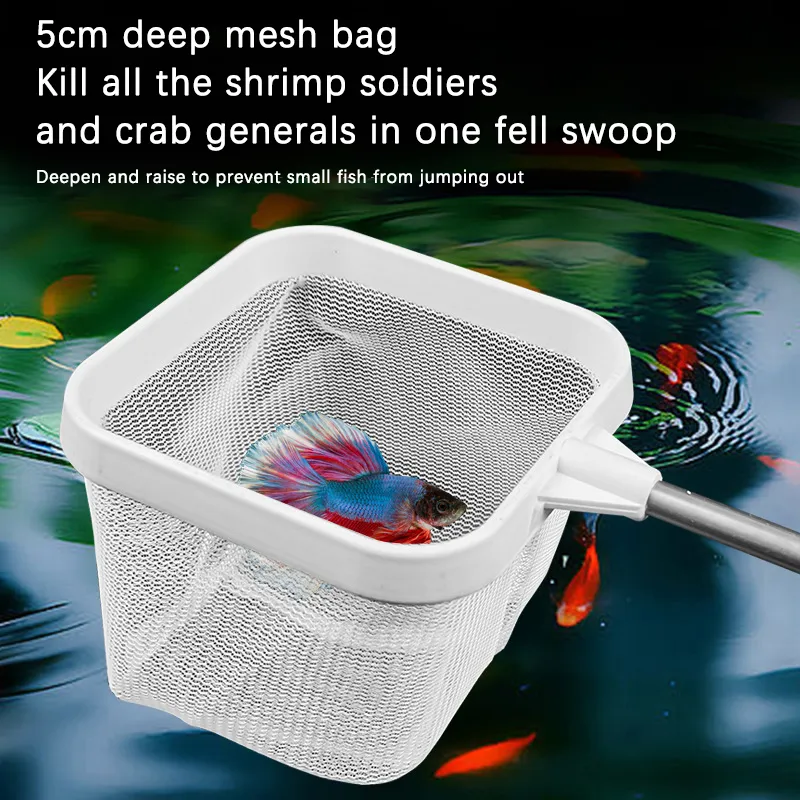 Telescopic Fish Net for Aquarium & Tank Cleaning - Stainless Steel ...