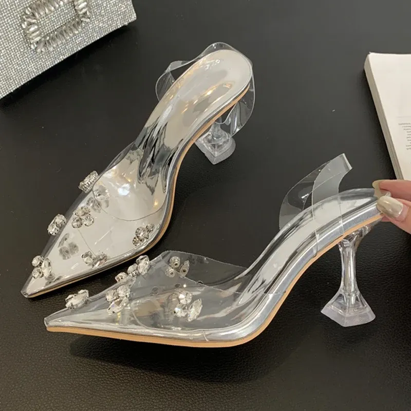 Wholesale Eilyken CRYSTAL PVC Transparent High Heel Pumps Fashionable ...