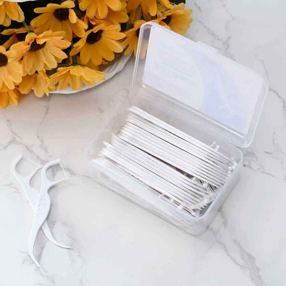 XJ240830 Orthodontic Floss Picks For Braces Twin Line Floss With ...