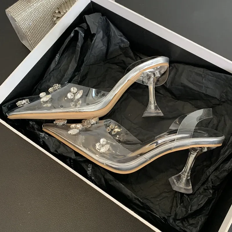 Wholesale Eilyken CRYSTAL PVC Transparent High Heel Pumps Fashionable ...