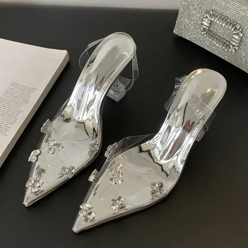 Wholesale Eilyken CRYSTAL PVC Transparent High Heel Pumps Fashionable ...