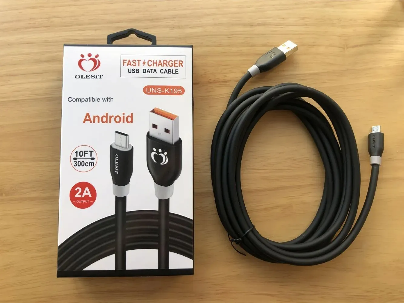 Olesit Micro USB & Type C Fast Charging Cables 3ft, 5ft, 10ft, 15m ...