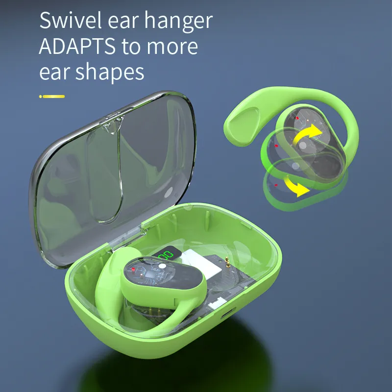 Transparent OWS 80 TWS Wireless Headphones Gaming Headset Low Latency ...