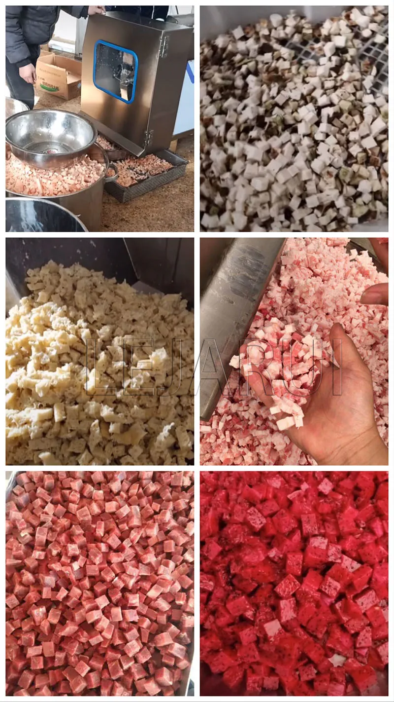 Automatic Vegetable Chopper & Meat Dicer Industrial Cube Cutting ...