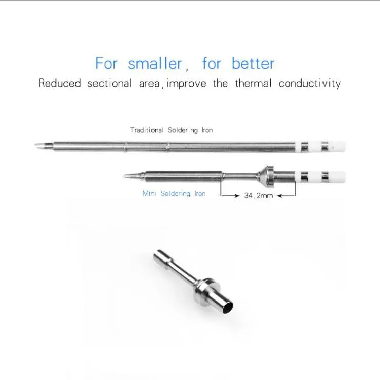 TS100 Soldering Iron Tips - Original Replacement Tips: TSB2, TSBC2 ...