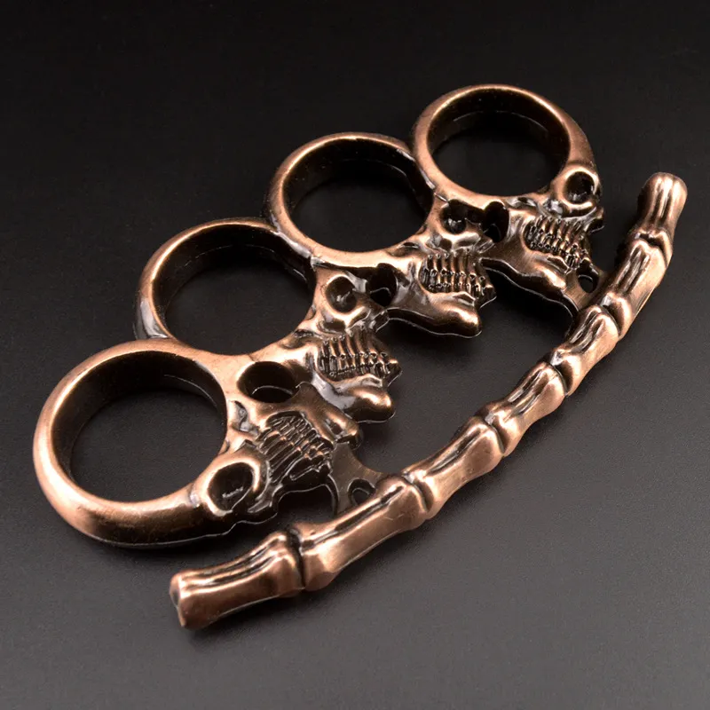 Metal Knuckle Duster Four Finger Buckle Self Defense Brass Knuckles For ...