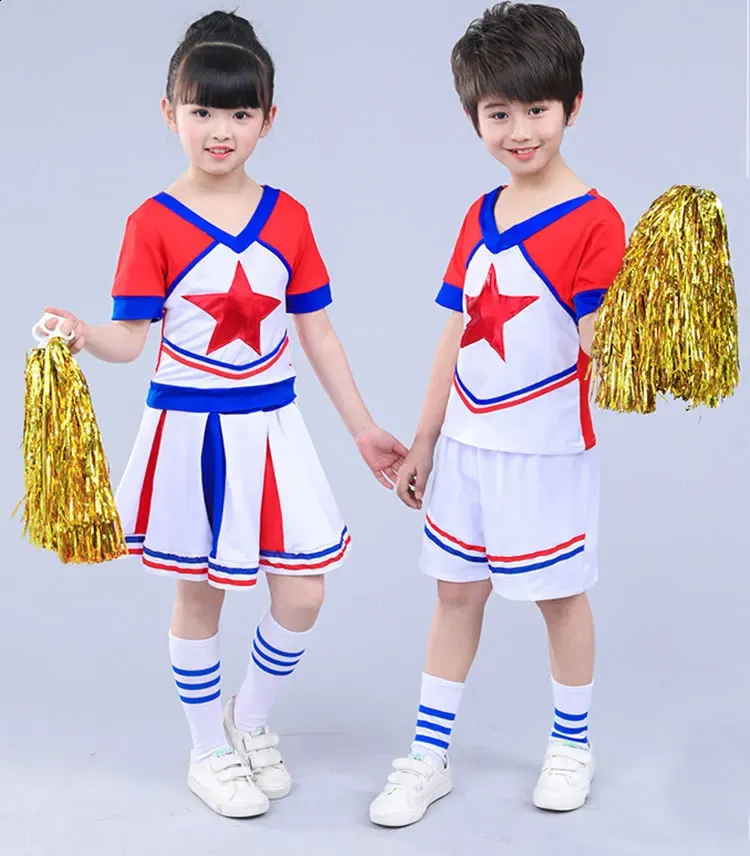 Childrens Cheerleader Outfit: Athletic Cheerleading Uniform Set For ...