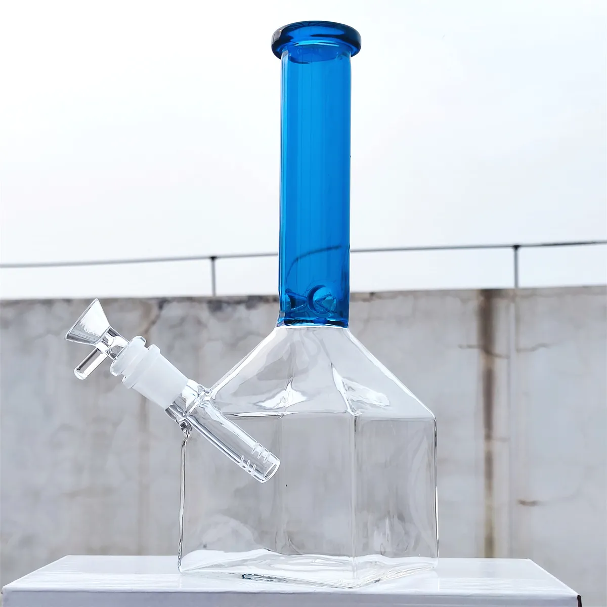 Vaso De Vidrio De 12 Pulgadas Bongs Base Cuadrada Diseño Raro Bong ...