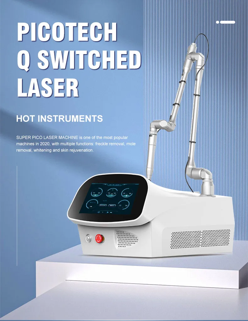Portable Pico 755nm Picosecond Laser Tattoo Removal Machine For Spot Pigmentation And Freckle ...