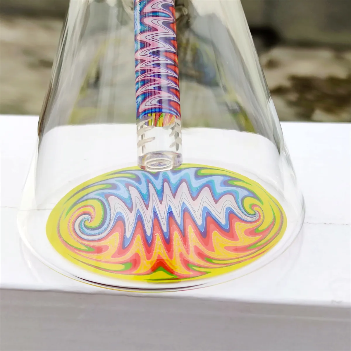 10 Inch Glass Beaker Bongs Variety Design Pink Multi Flame Heady Bong ...