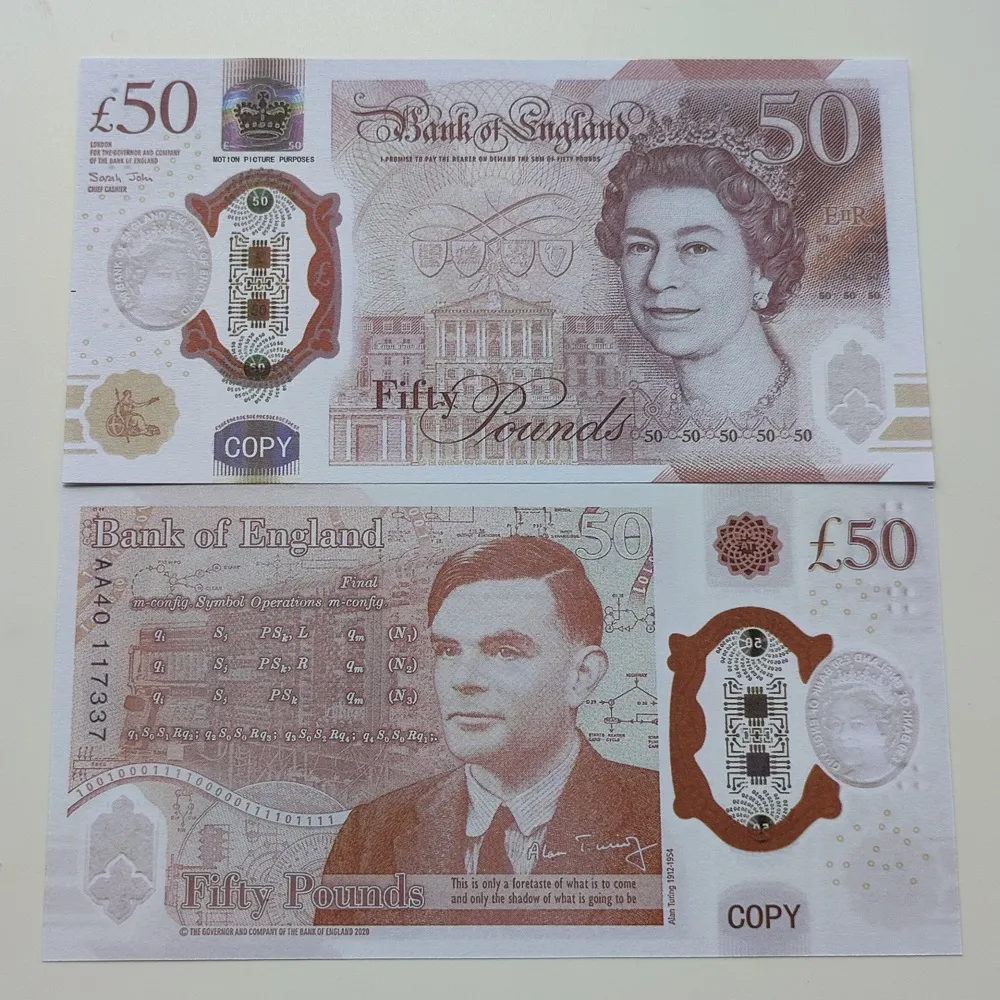 Prop Money Copy Fun Games UK Pounds GBP 100 50 With Extra Bank Strap ...