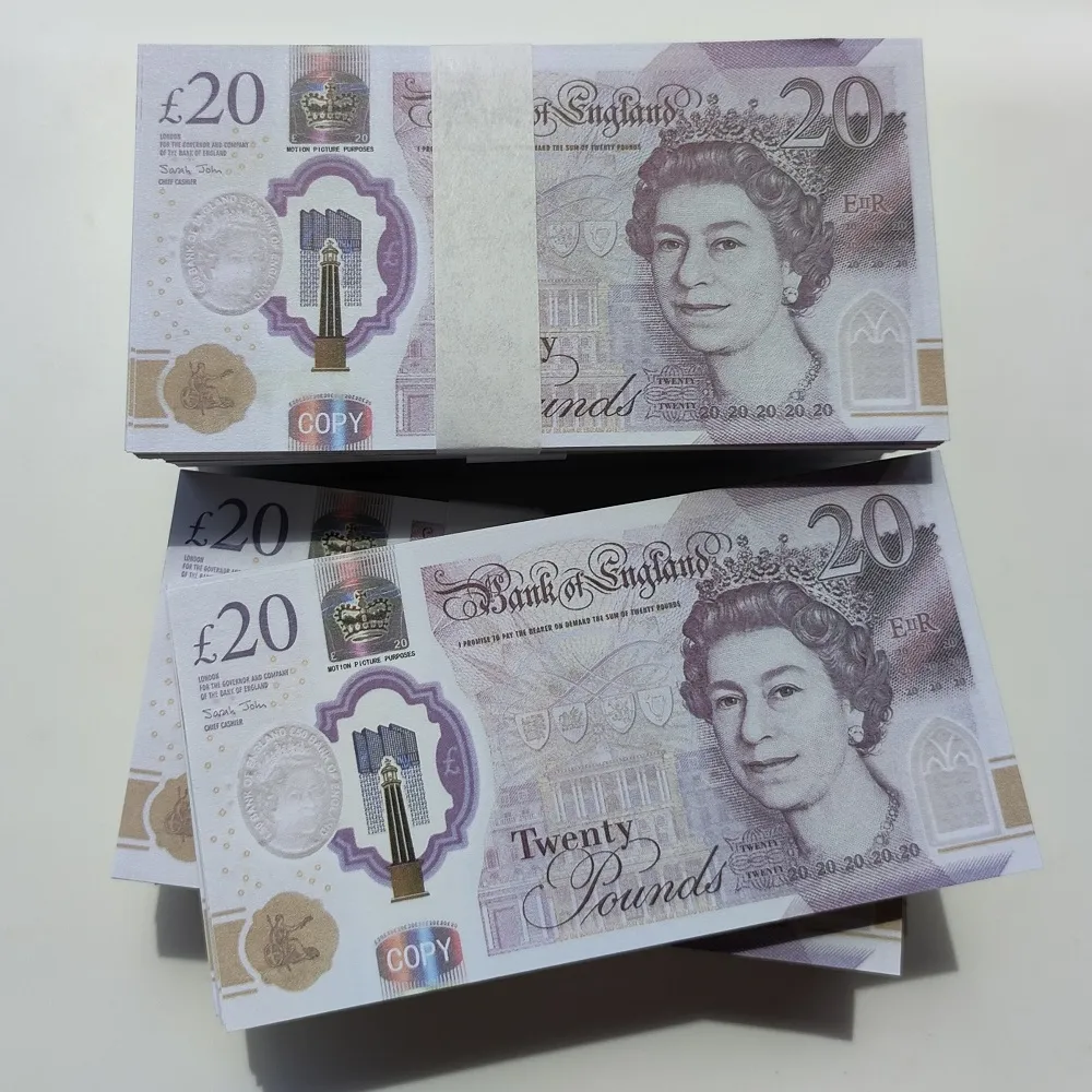 Prop Money Copy Fun Games UK Pounds GBP 100 50 With Extra Bank Strap ...