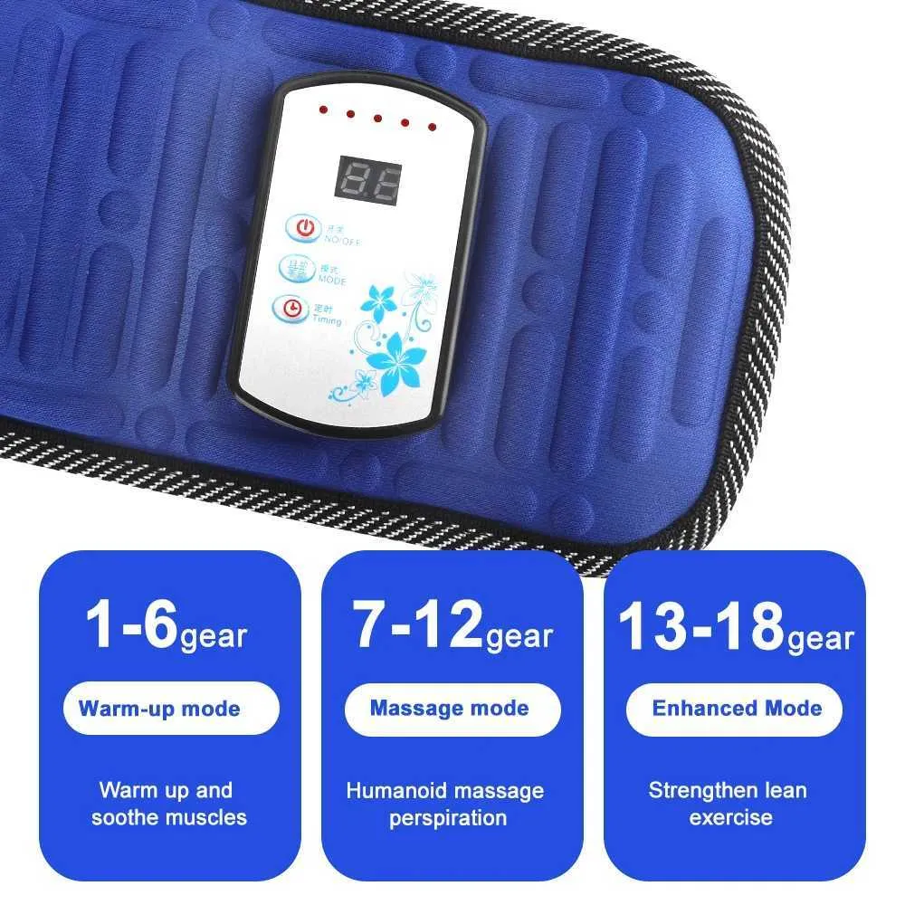 Electric Slimming Belt - Abdominal Muscle Toner, Vibration Weight Loss ...