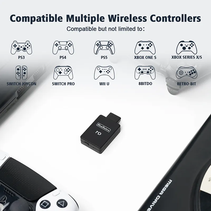 BlueRetro Bluetooth Adapter For PS5/PS4 Controller Wireless Converter ...