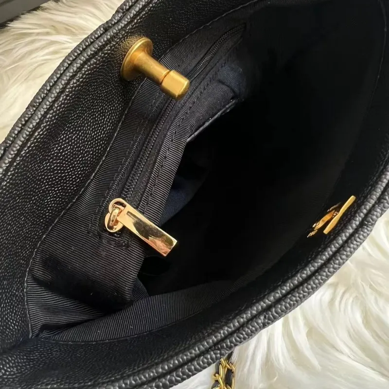 New Diamond Check Gold Hardware Hollowed Out Shoulder Strap Underarm ...