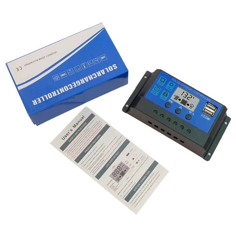 20-Amp PWM Solar Charge Controller for 12V/24V Batteries from Dhgate ...