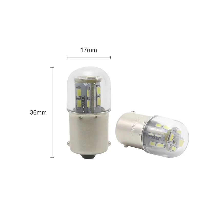 1156 LED Bulb - 6V/12V/24V BA15S G18 R5W R10W Indicator Light with 2W ...