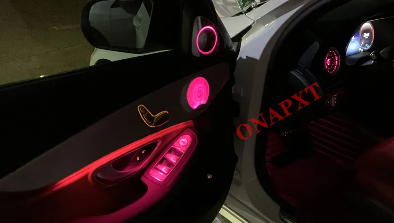 3D Air Vent Tweeter Speaker LED Ambient Light for Mercedes Benz C/GLC ...