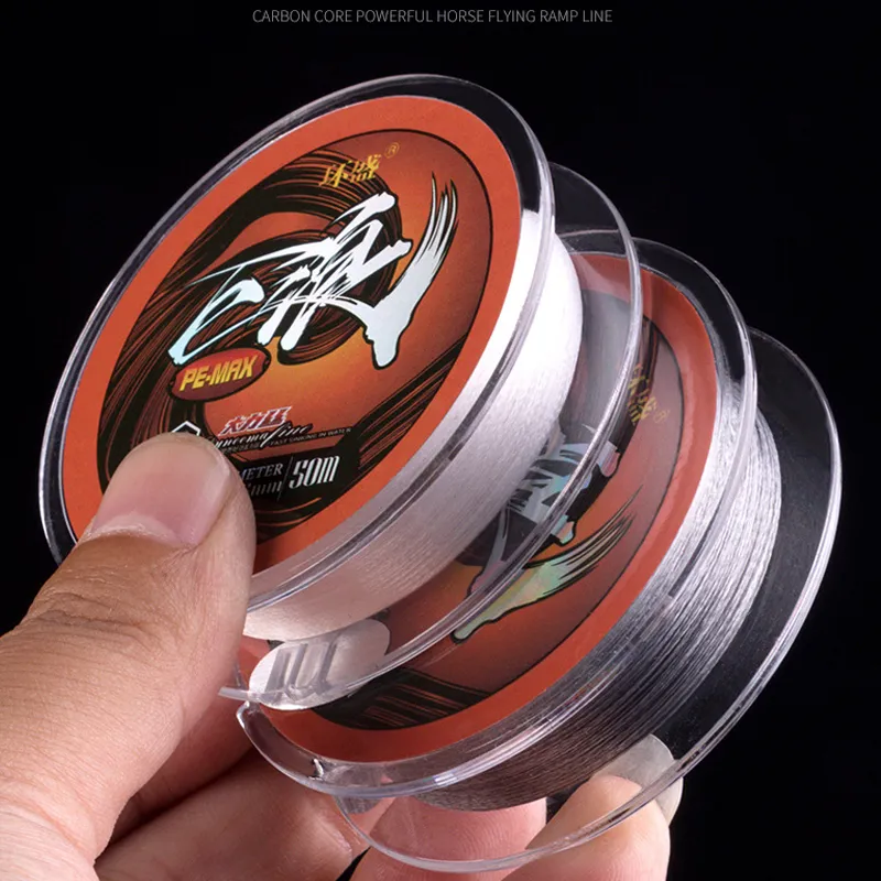 50m Thin 4 Braided PE Fishing Line, Super Strong Japan Multifilament ...