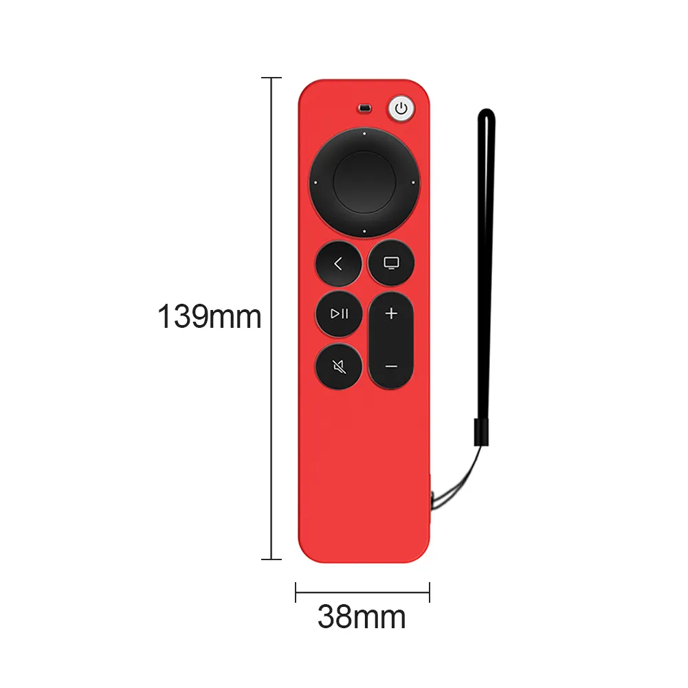 Silicone Protective Case for Apple TV 4K Remote - Shockproof, Dustproof Soft Cover for Smart TV ...