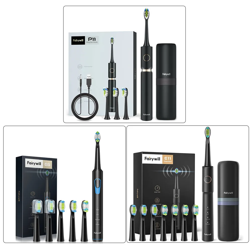 DHgate.com:Interchangeable Toothbrush Heads for Fairywill E11 E10 E6 ...