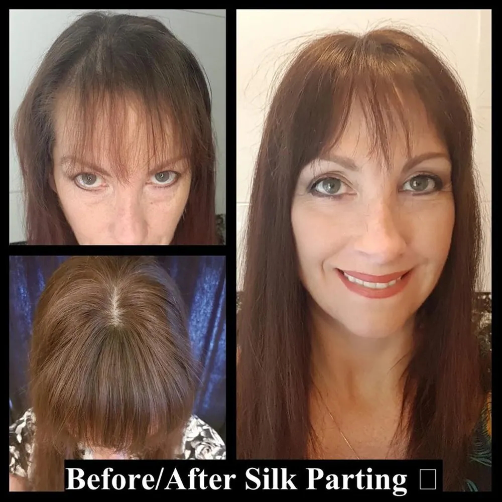 Human Hair Bangs Topper: 3D Fringe Air Bangs Skin... From Ddmyday, $63. ...