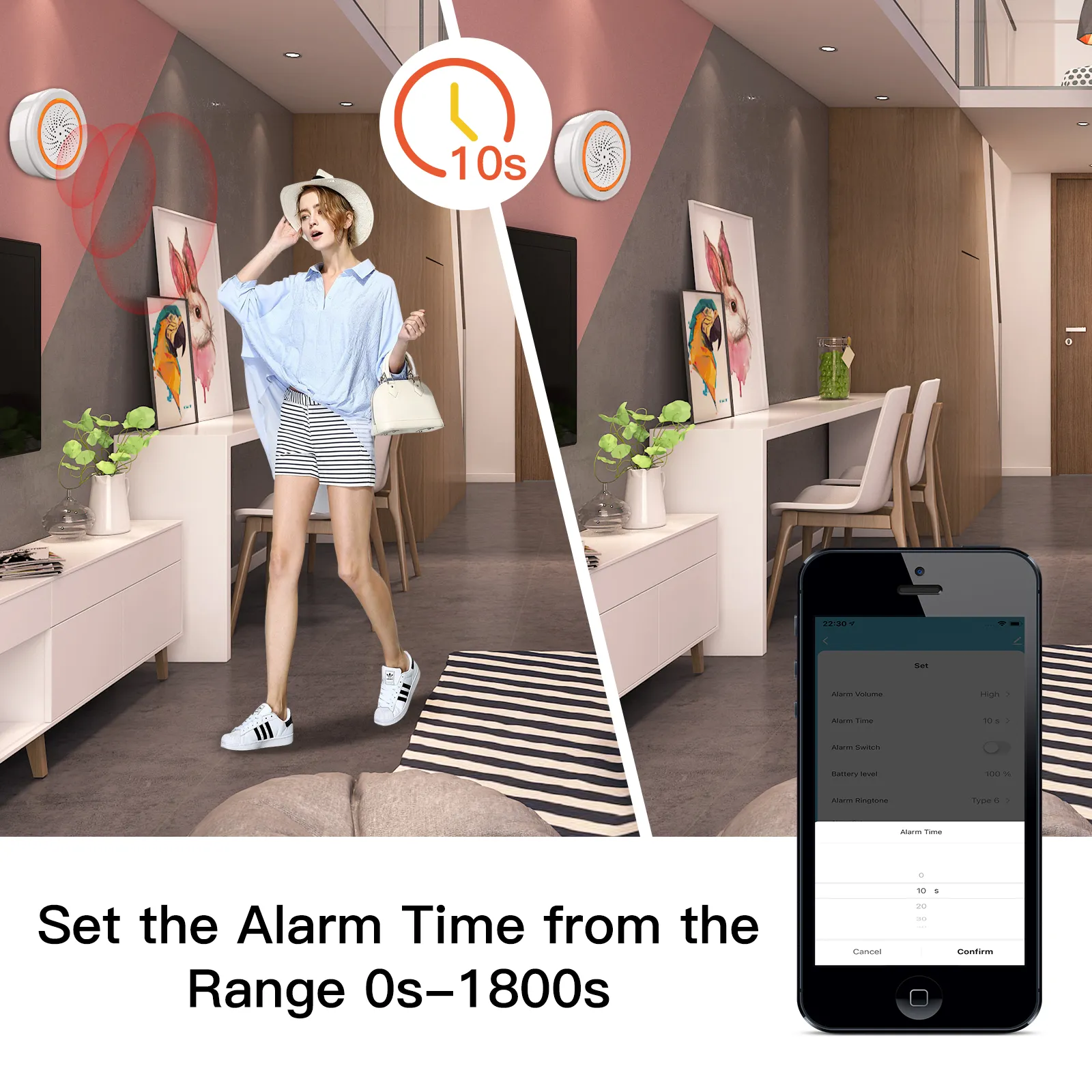 ZigBee Smart Siren Alarm90dB Sound Light Alert Security Gateway System ...
