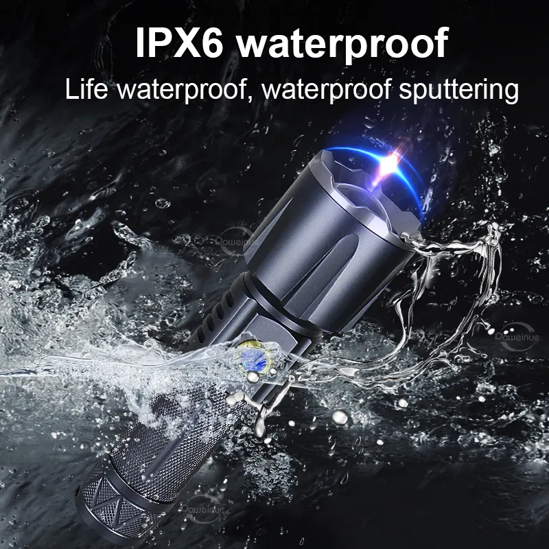 DHgate.com:Paweinuo Super Bright LED Flashlight, USB Rechargeable Torch ...