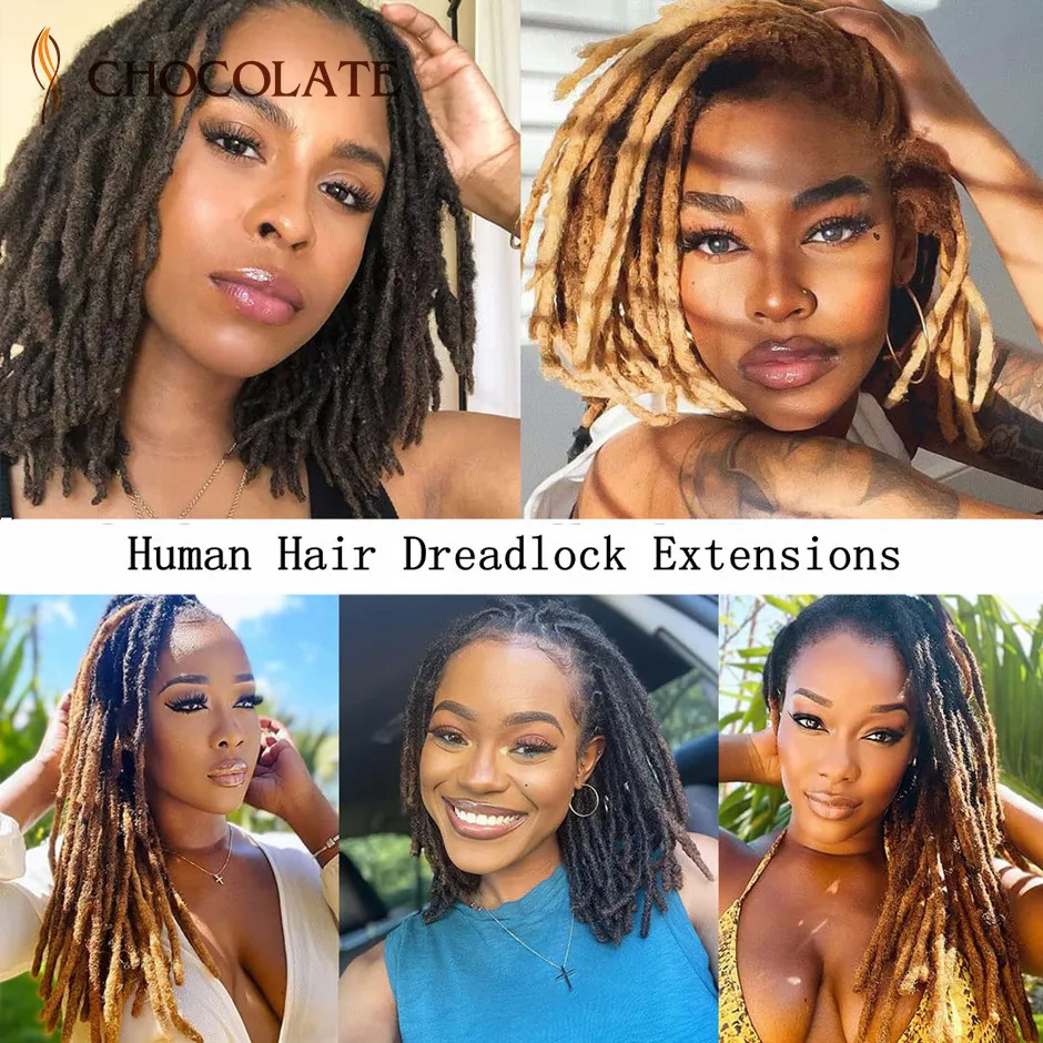 DHgate.com:0.4cm Locs Extensions - 100% Handmade Real Human Hair ...