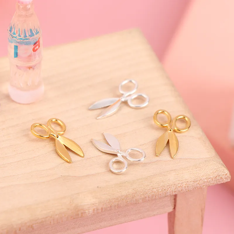 Miniature Dollhouse Scissors - 1:12 Scale Metal Scissors, Gold & Silver ...