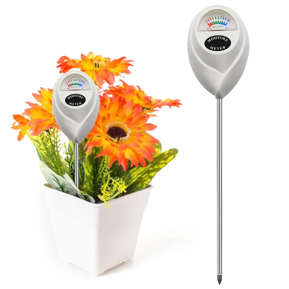 Metal soil moisture detector Meter Detector with Probe for Gardening Plants and Flowers ...