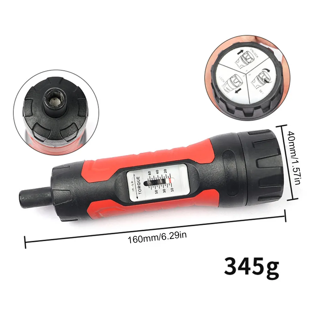 Power Precision Screwdriver 1/4 Inch Drive Preset Torque Screwdriver ...