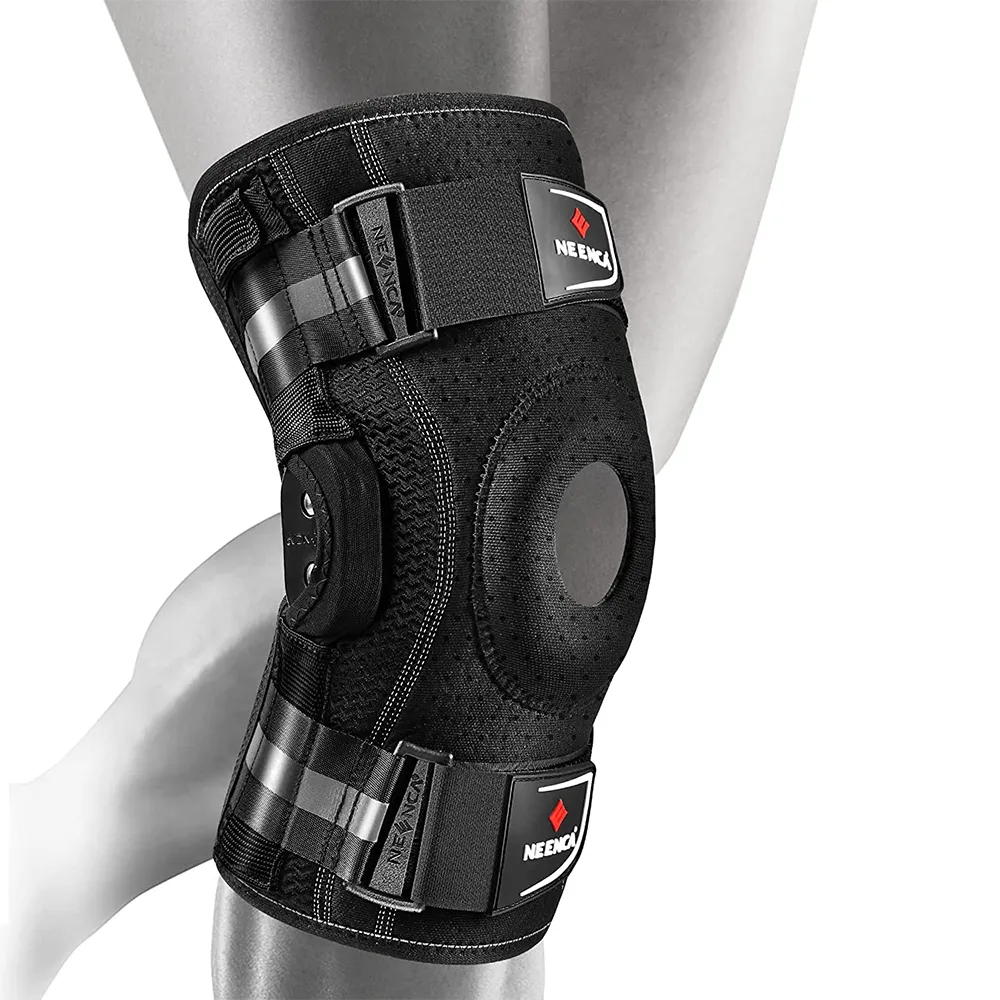 Hinged Knee Brace with Dual Side Stabilizers for Knee Pain Relief ...