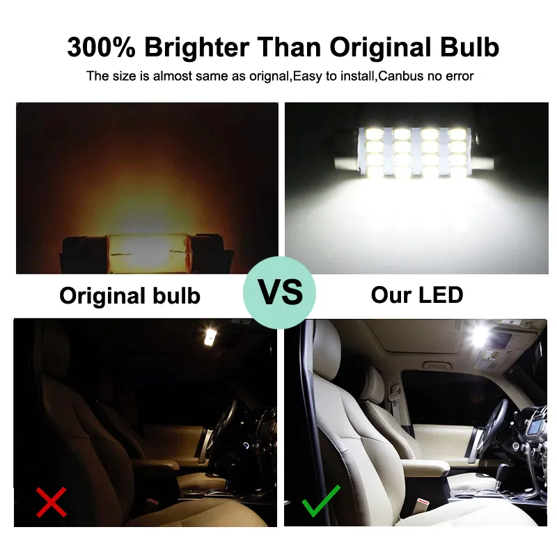 LED Interior Light Bulb Kit For Mercedes Benz Viano Vito W638 W639 W447 ...