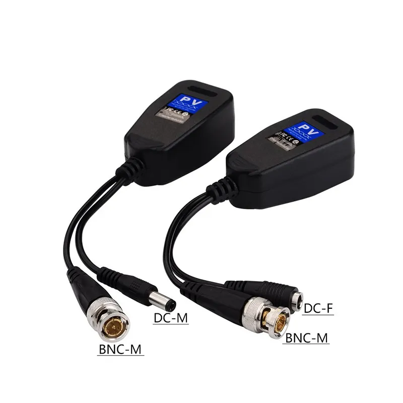 DHgate.com:5-Pack 8MP 4K BNC Video Balun Transceivers with DC Power ...