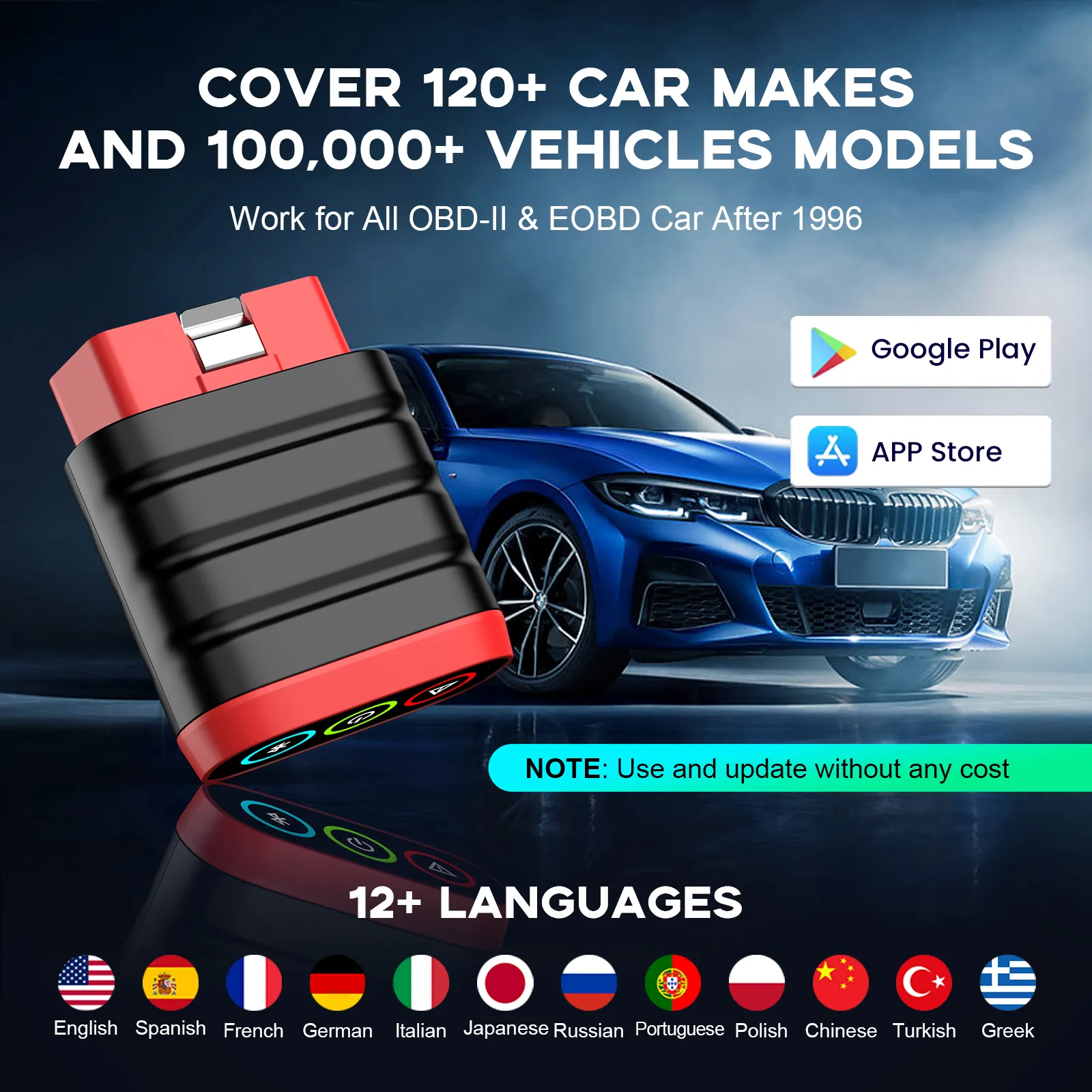 THINKCAR THINKDIAG Mini OBD2 Scanner | Bluetooth Diagnose Code Reader ...