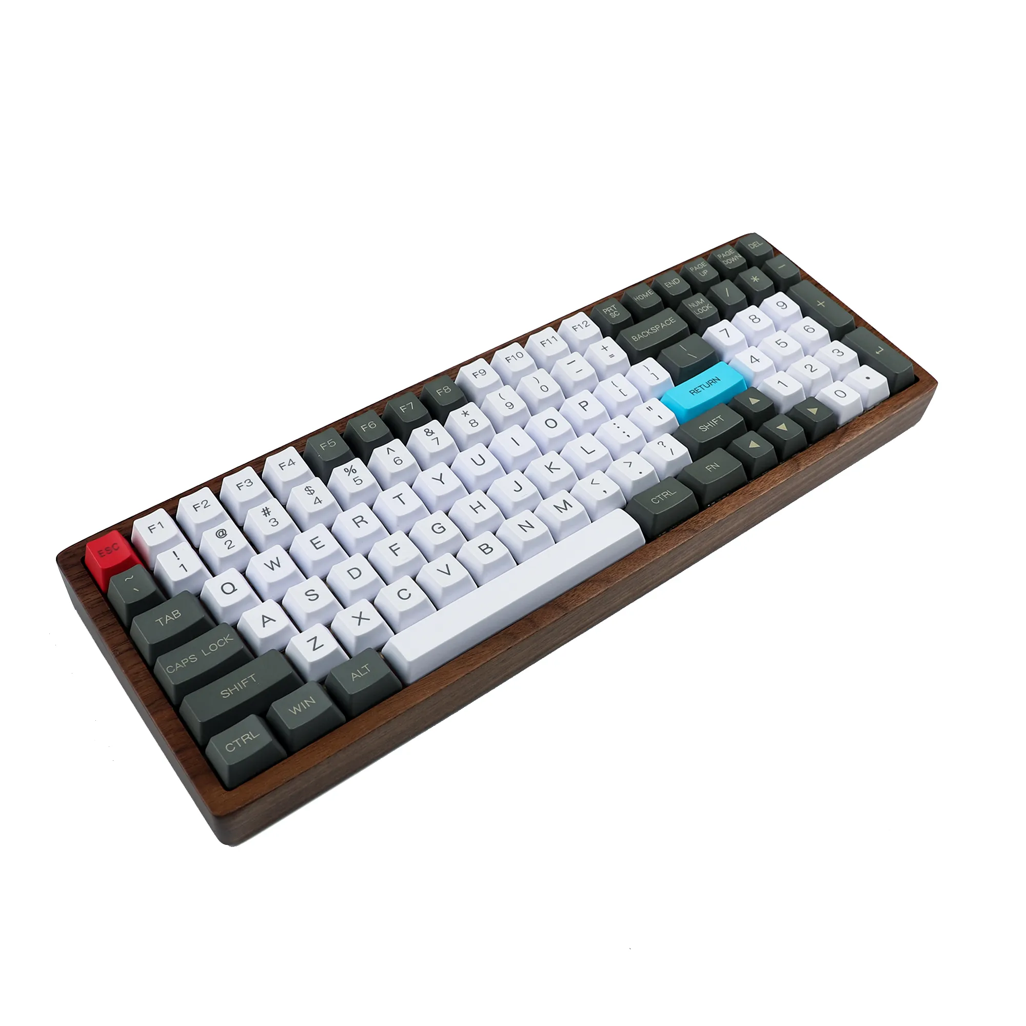 DHgate.com:96% Wooden Case Hotswap Keyboard with Beech & Walnut Options ...