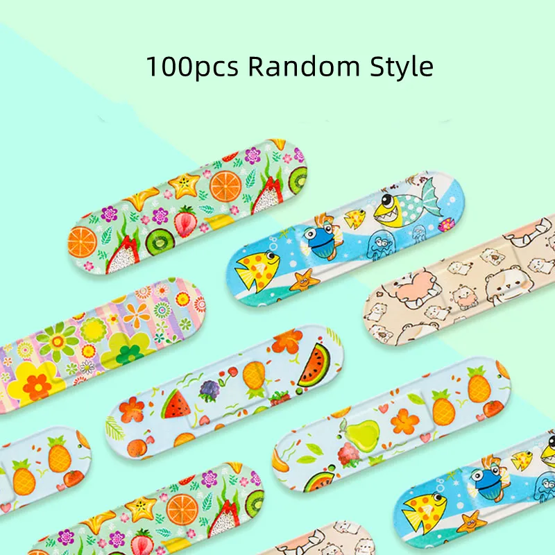 DHgate 100 Pack Breathable Water Resistant Kids Bandages with Cute Animal Designs Pet Supplies